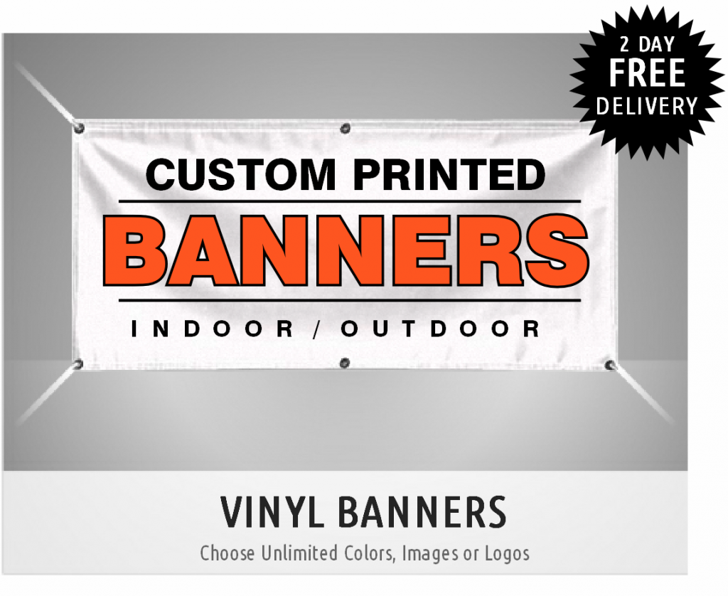 Heavy Duty Outdoor UV Banners - Free Print & Shipping