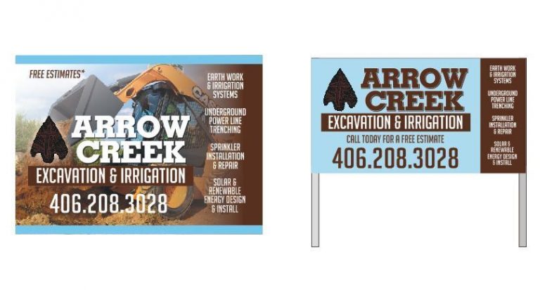 Single Plastic Outdoor Signs 4mm-Corrugated