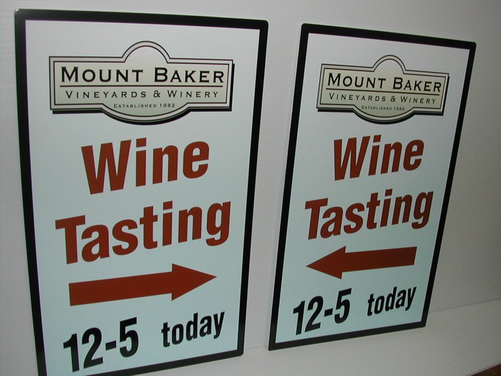 Single Plastic Outdoor Signs 4mm-Corrugated