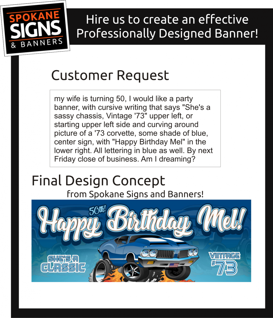 Spokane Signs & Banners Affordable Graphic Design