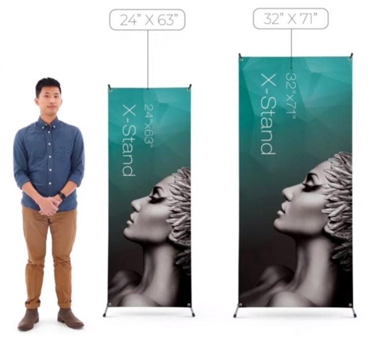 X-Frame Stand Up Banner Trade Show Display