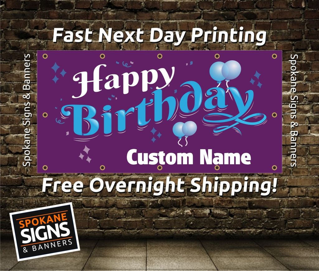 Customize Your Birthday Banner -Get it in your hands in 2 Days
